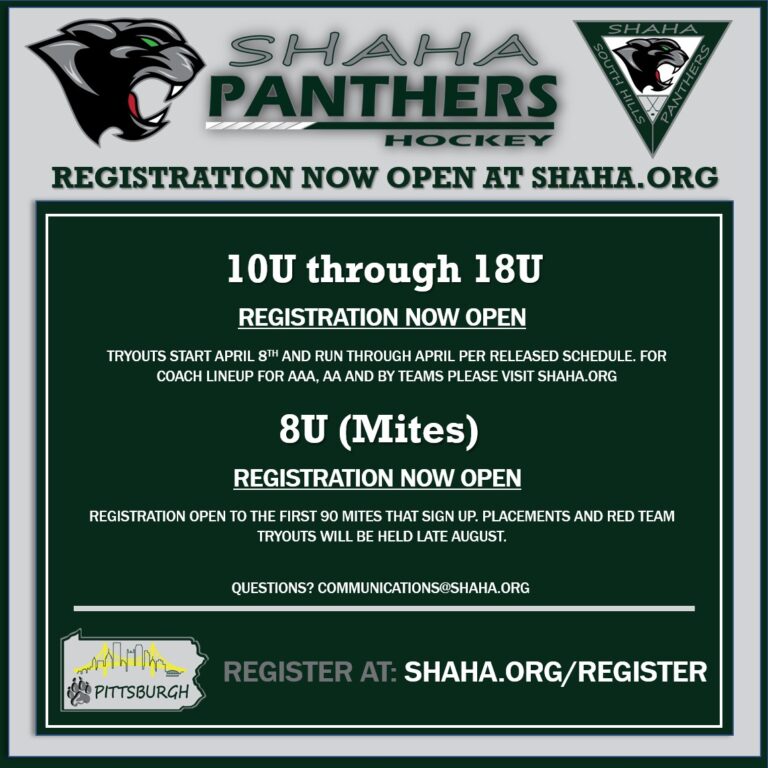 Tryout Central - South Hills Amateur Hockey Association